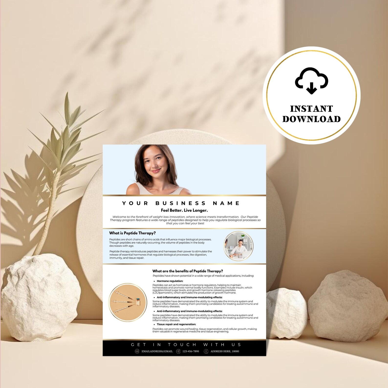 Pep Therapy Printable Flyer, Pep Benefit Flyer, P. Therapy Template ...