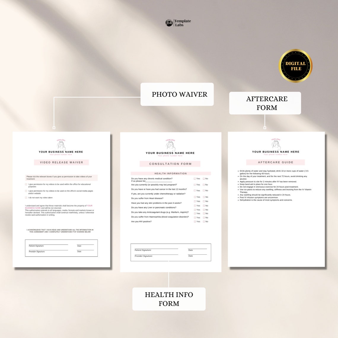 IV Hydration Therapy and Vitamin Infusion Form IV Therapy - Etsy