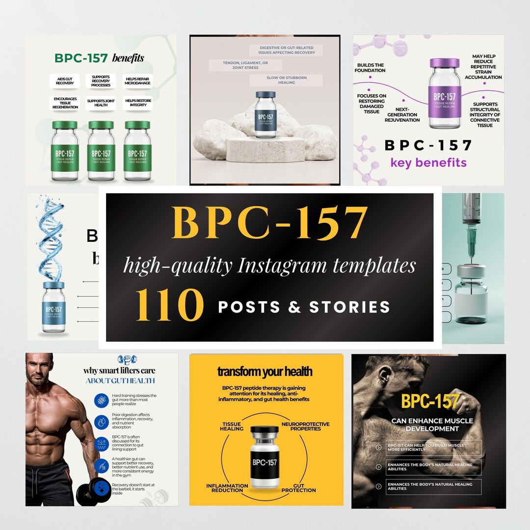 BPC-157, Peptide Instagram Templates, Peptide Templates, Peptide Social ...