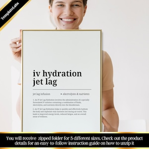 IV Therapy Poster, IV Hydration Poster, IV Infusion, Iv Drip Therapy ...