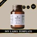 Supplement Bottle Label, Supplement Label Template, Vitamin Label ...