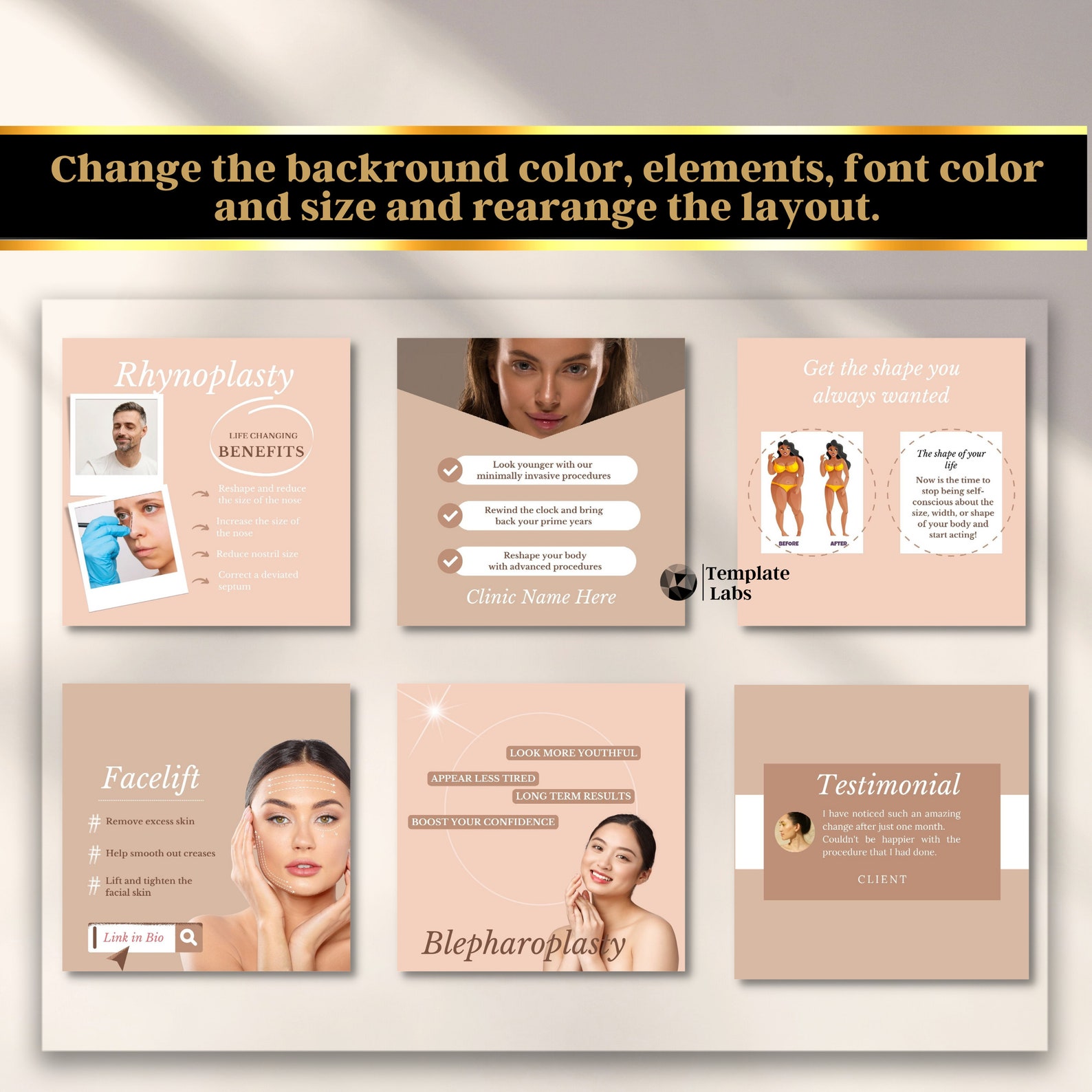 Plastic Surgery Flyer Medspa Canva Template Medspa - Etsy