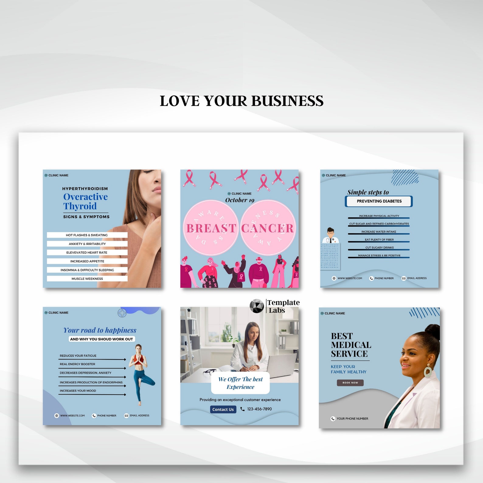 Medical Instagram Health Instagram Templates Medical - Etsy