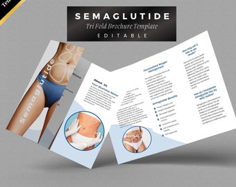 Weight Loss Brochure- Editable Canva Template - Etsy