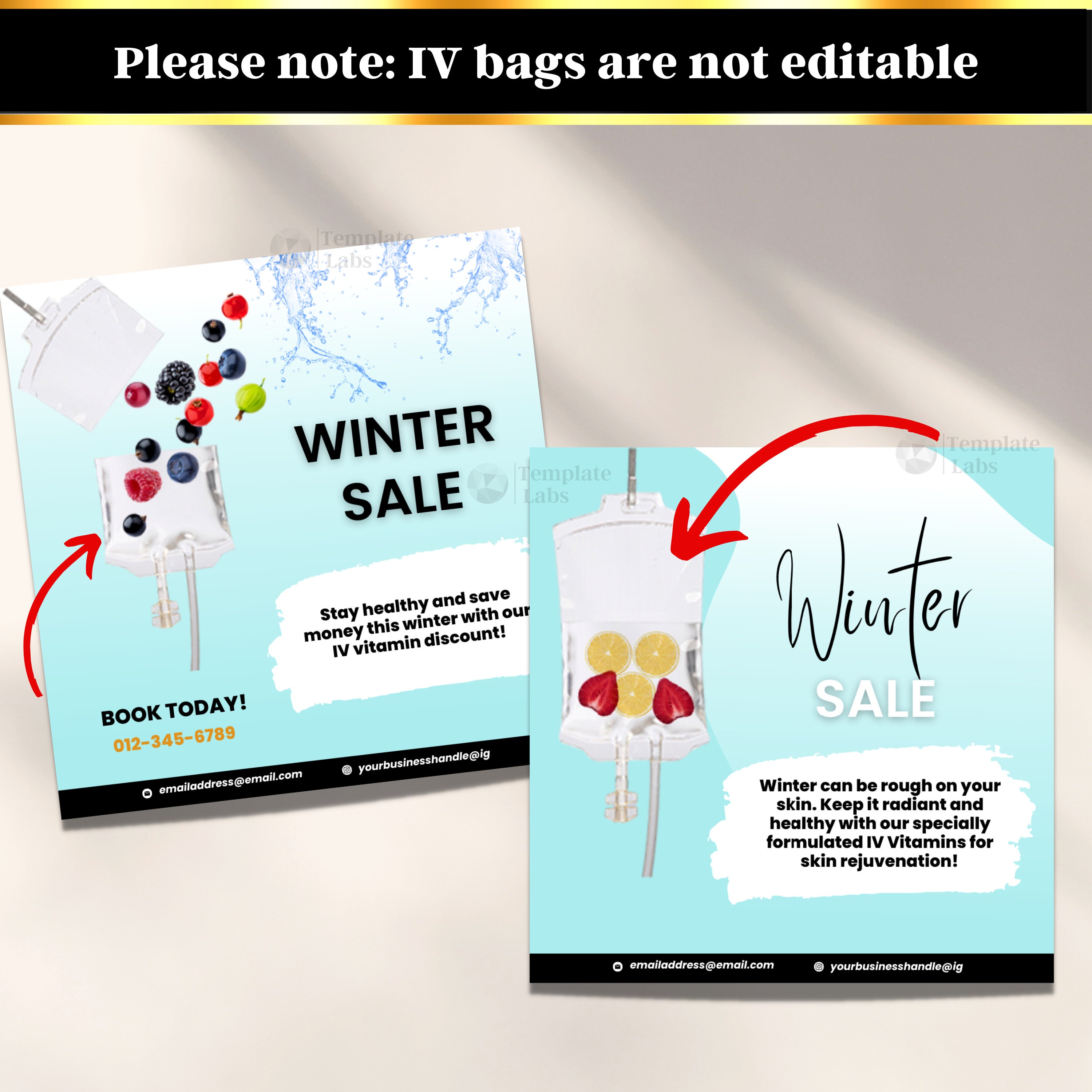 IV Hydration Templates, IV Drip Social Media, Iv Therapy Social Media ...