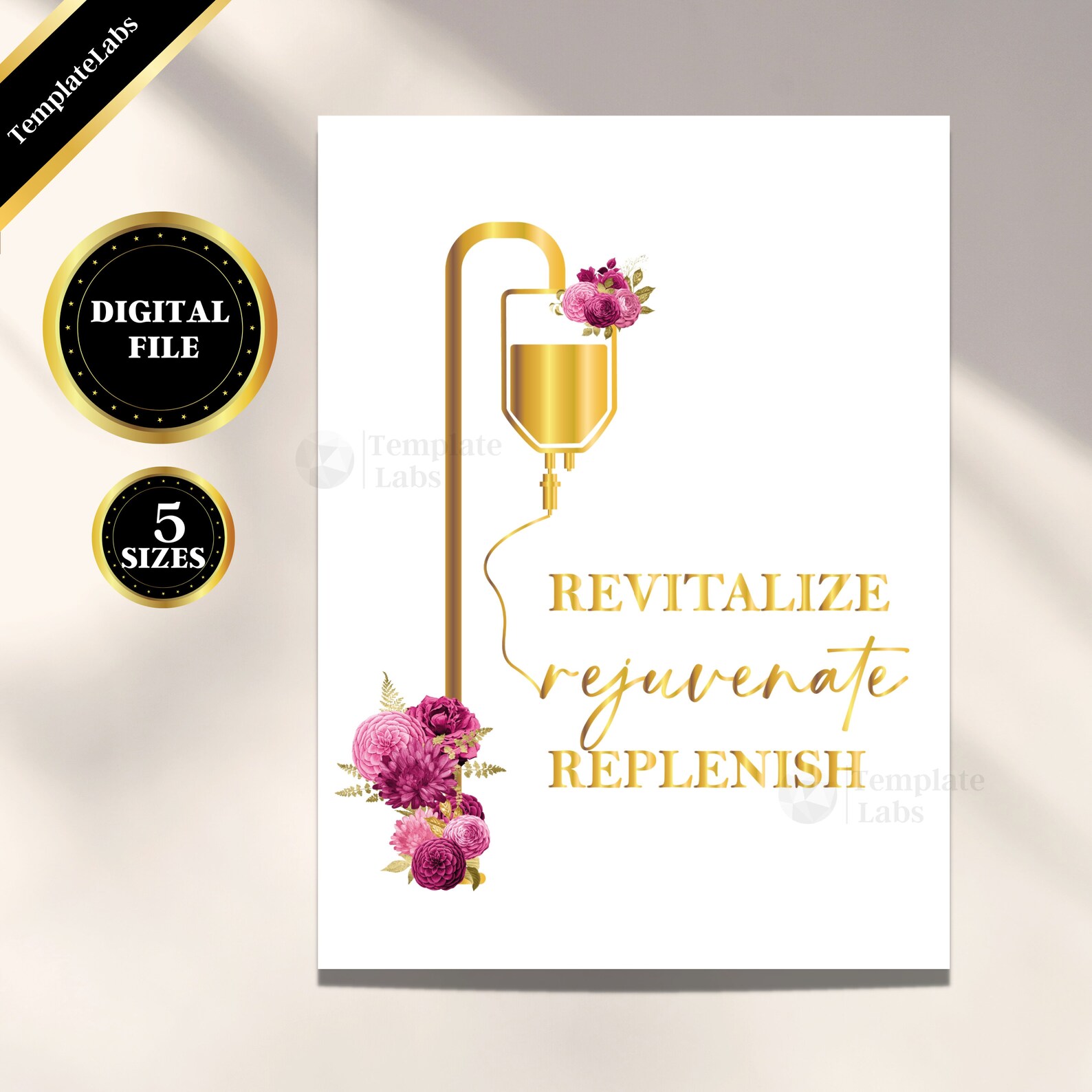 IV Art, IV Hydration Art, Printable Wall Art Medical, IV Therapy Poster ...