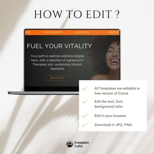 IV Hydration Template, IV Therapy Website, Shopify Banner Template ...