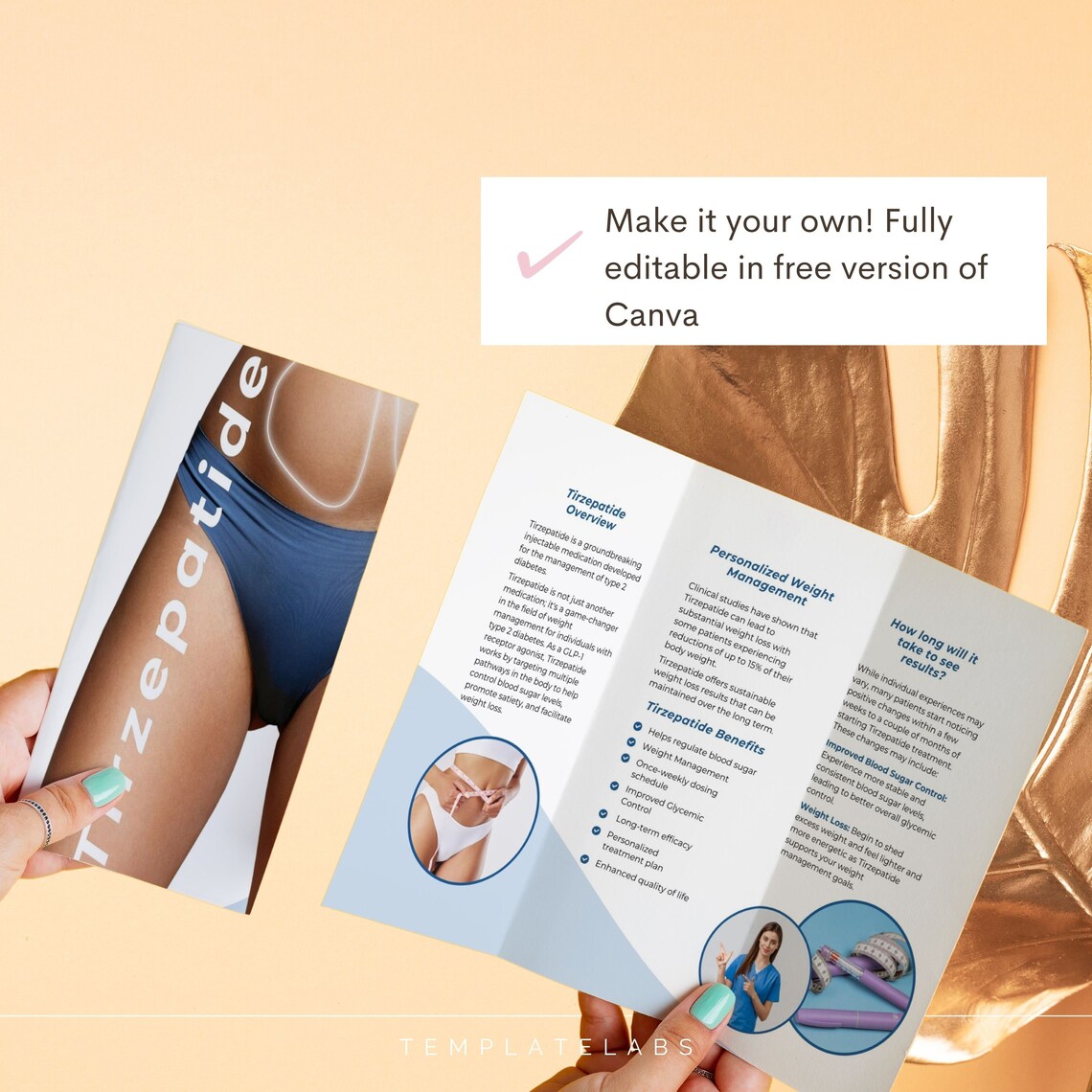 Weight Loss Brochure, Weight Loss Clinic Flyer, Trifold Brochure ...