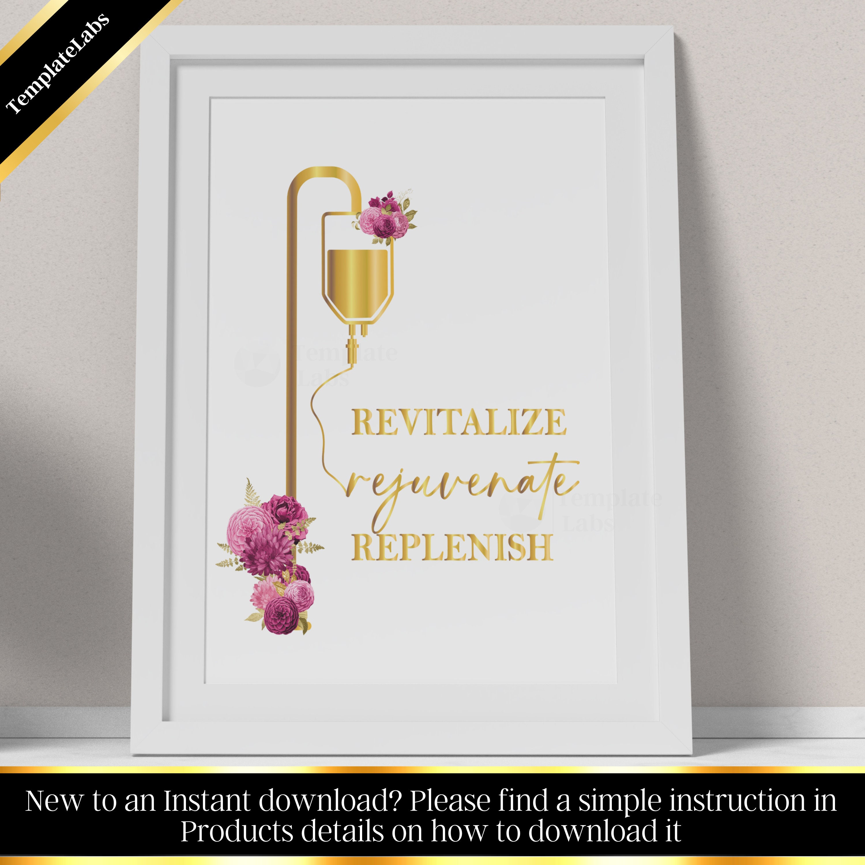 IV Art, IV Hydration Art, Printable Wall Art Medical, IV Therapy Poster ...