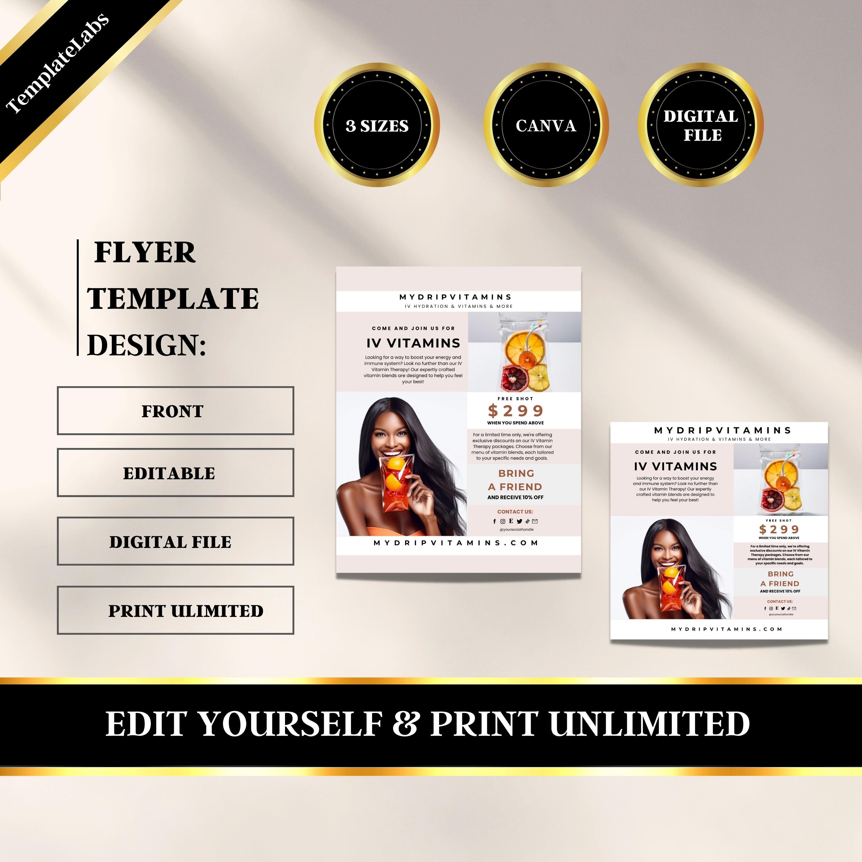IV Hydration Template, IV Therapy Pop up Shop, Iv Drip, Brand Awareness ...