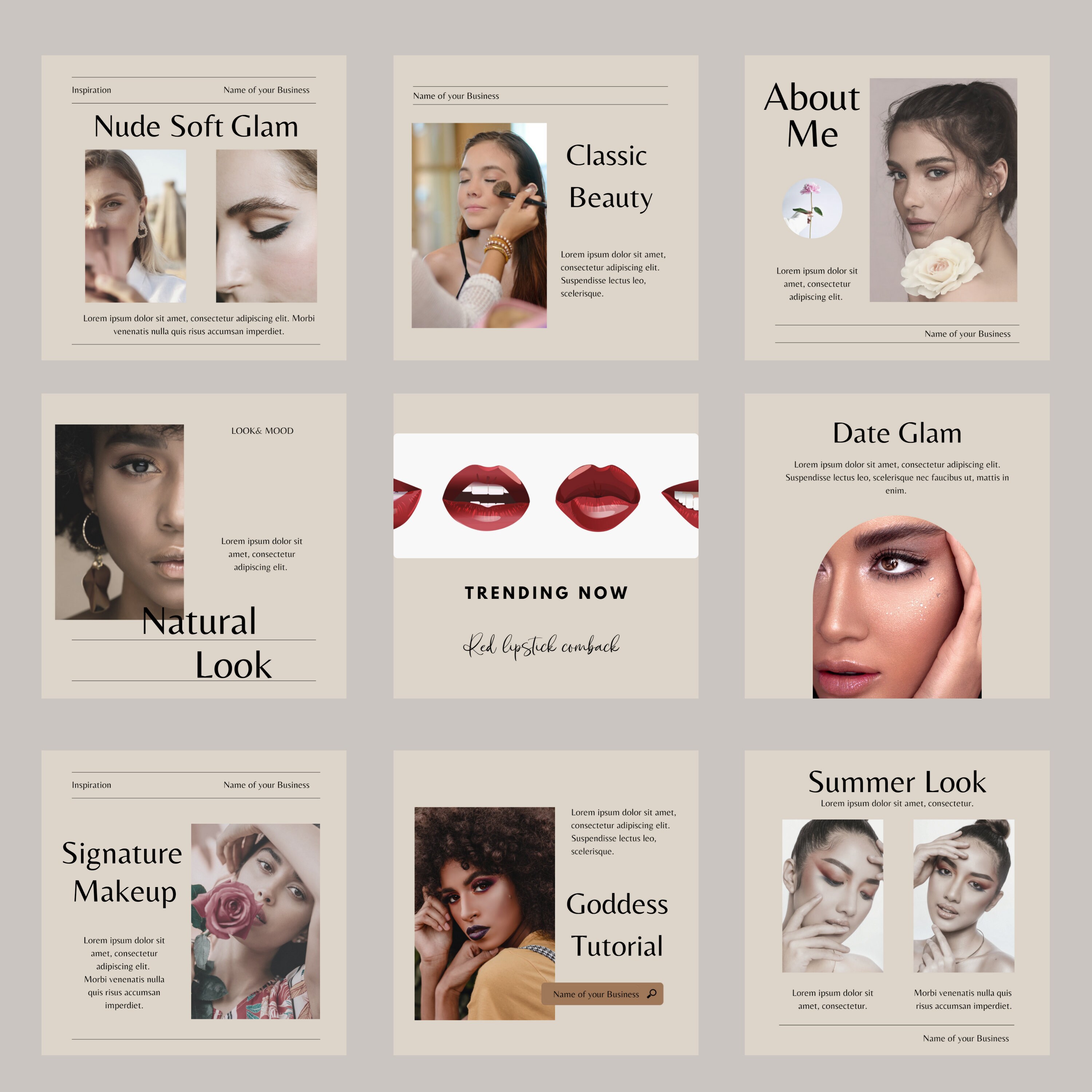 Makeup Artist Instagram Post MUA Instagram Post Template | Etsy