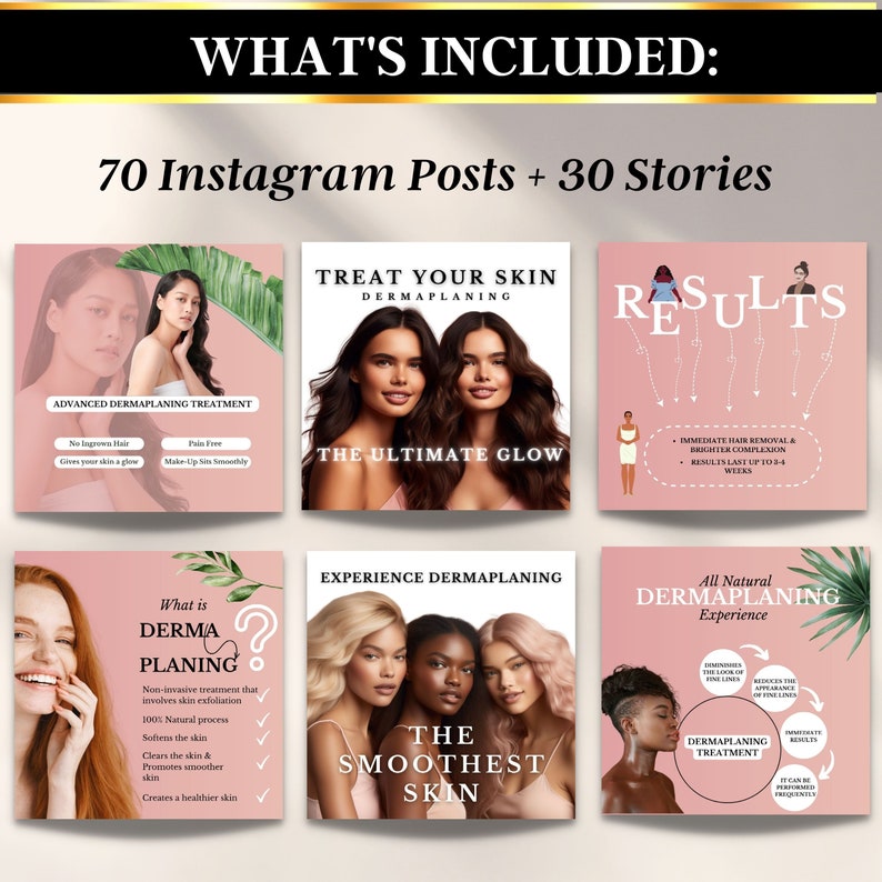 Dermaplane Flyer Dermaplaning Instagram Post Social Media - Etsy