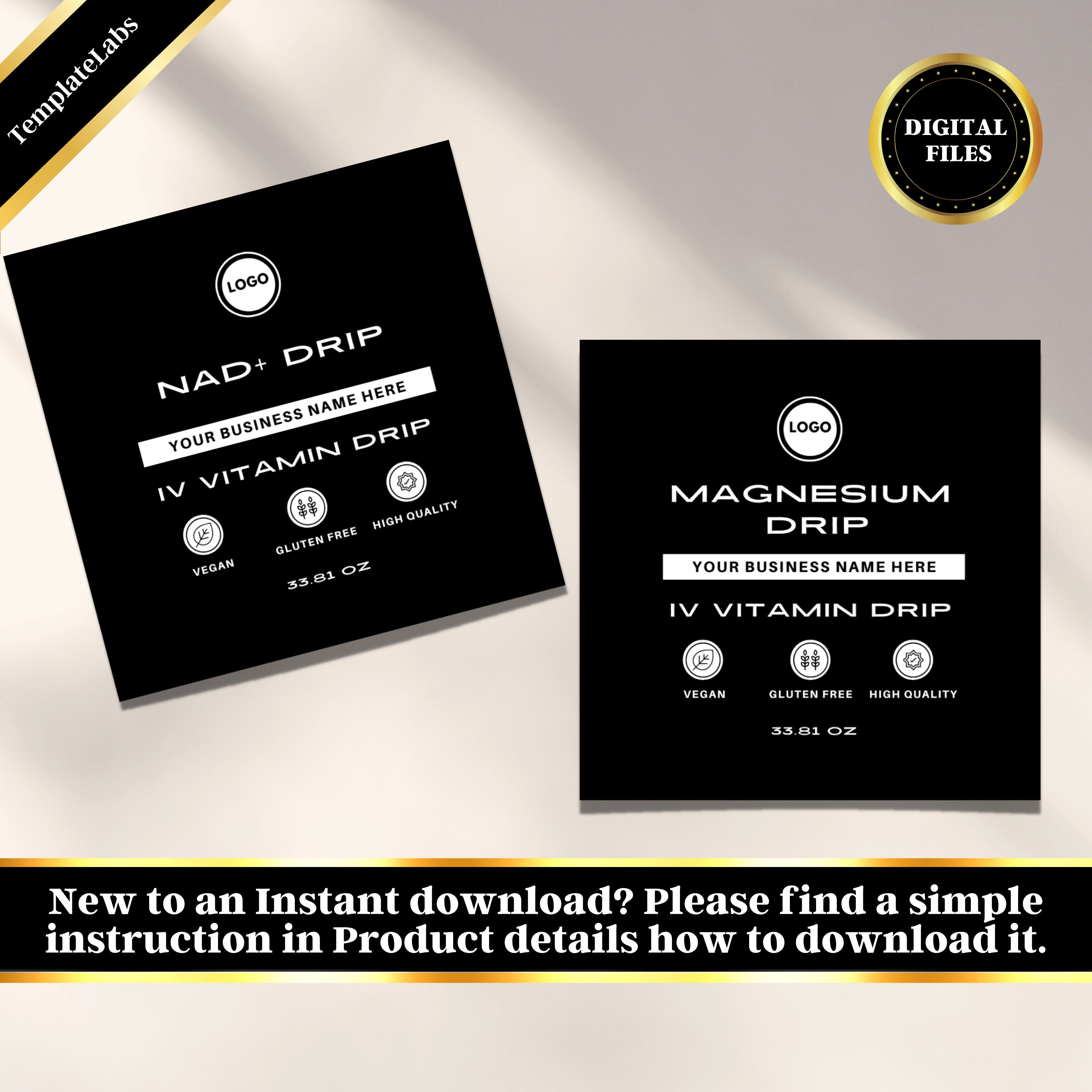 IV Bag Label IV Label IV Hydration Labels Printable Label - Etsy