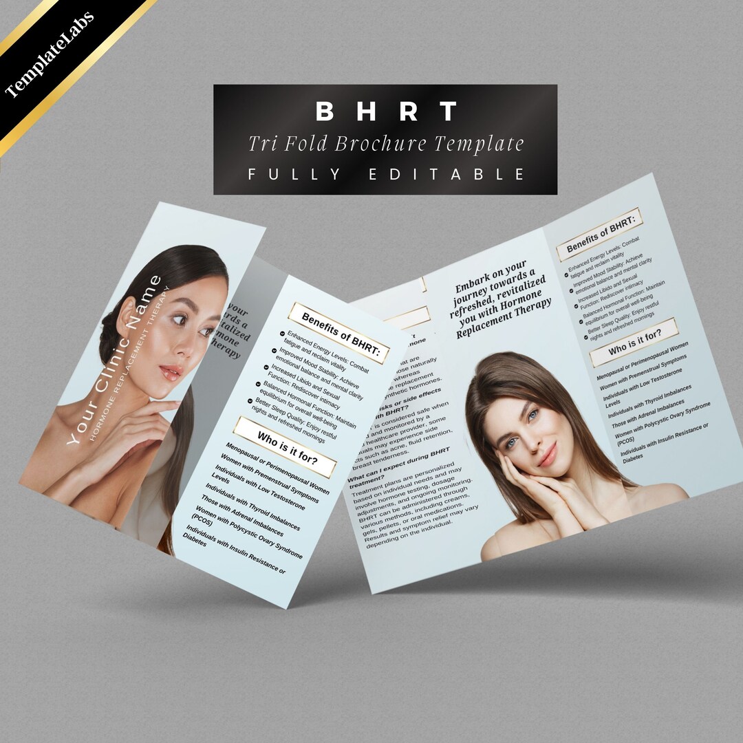 Bio-identical Hormone Replacement Therapy Printable Brochure, BHRT ...