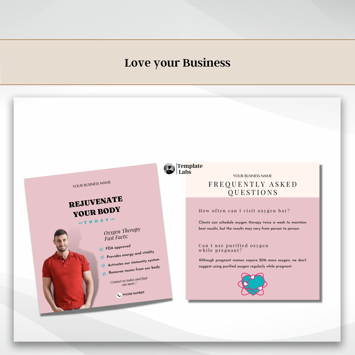 Oxygen Bar, Oxygen Therapy, Instagram Post, Canva Template, Social ...
