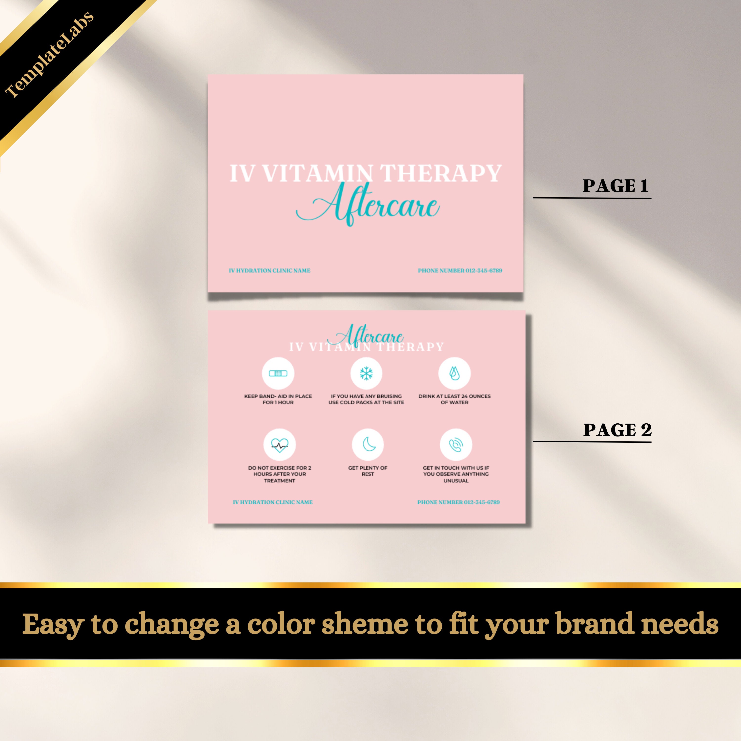 IV Hydration Template IV Discharge Instruction Printable - Etsy