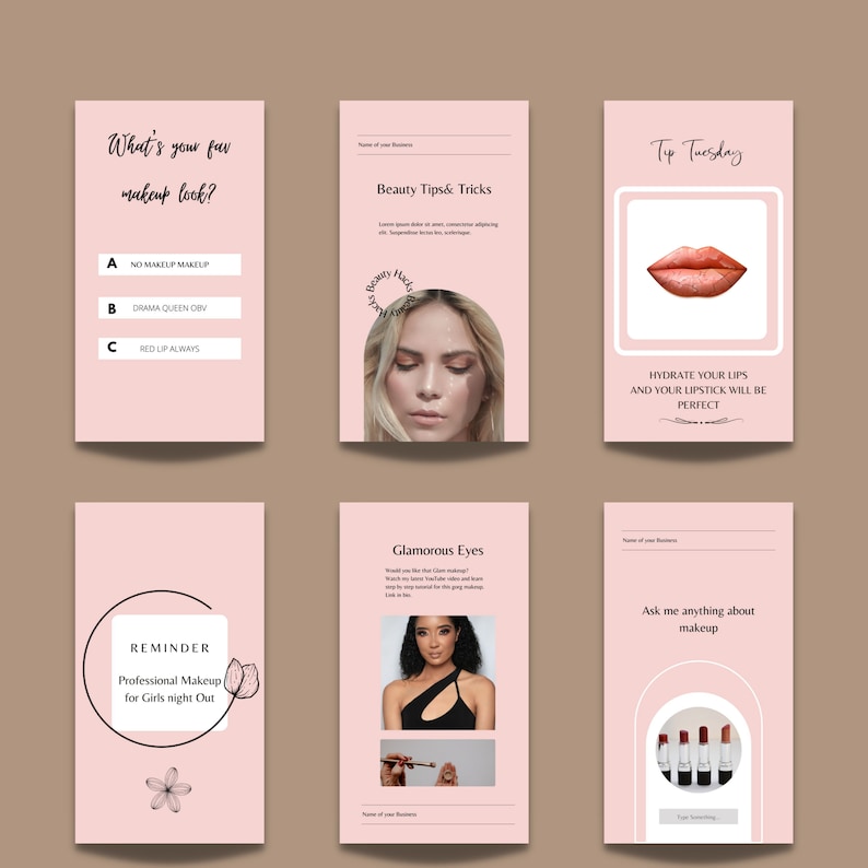 Makeup Artist Instagram Post, MUA Instagram Post Template, Makeup ...