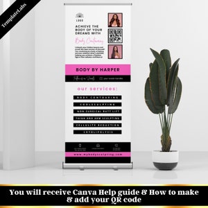 Retractable Banner Body Contouring, Body Contouring Banner, Roll up ...