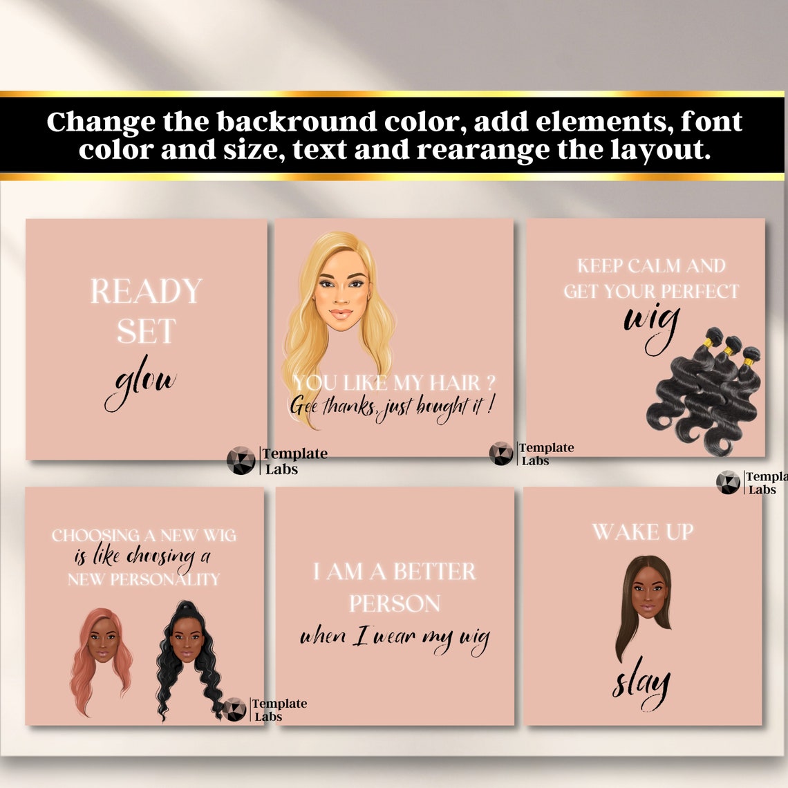 Wig Quotes Wig Instagram Templates Wig Flyer Wig Business - Etsy