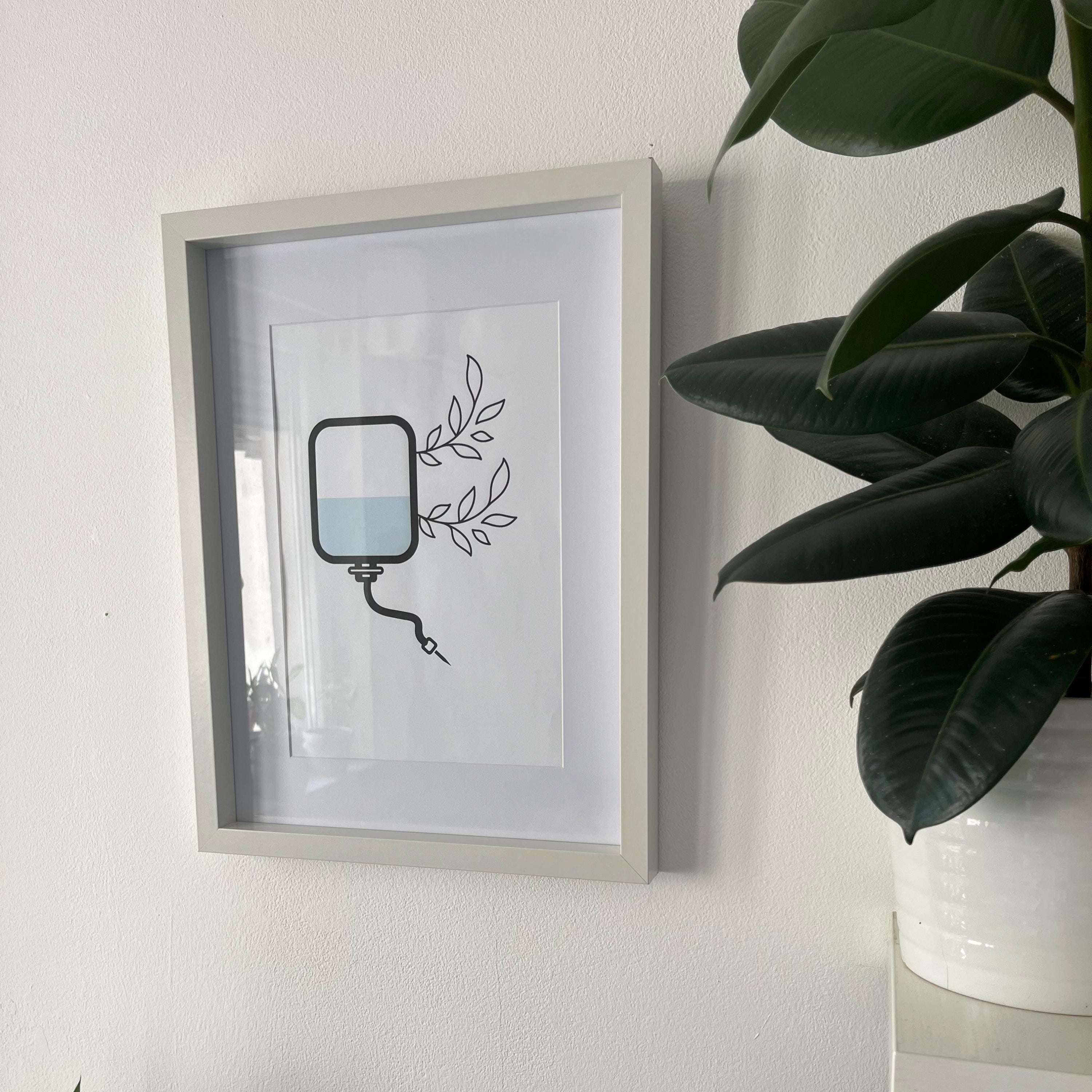 IV Hydration Art, IV Infusion Poster, IV Therapy Poster, Iv Drip Bag ...