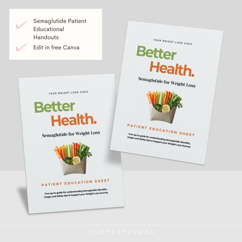 Modelo para perda de peso, folhetos educativos para pacientes, clínica ...