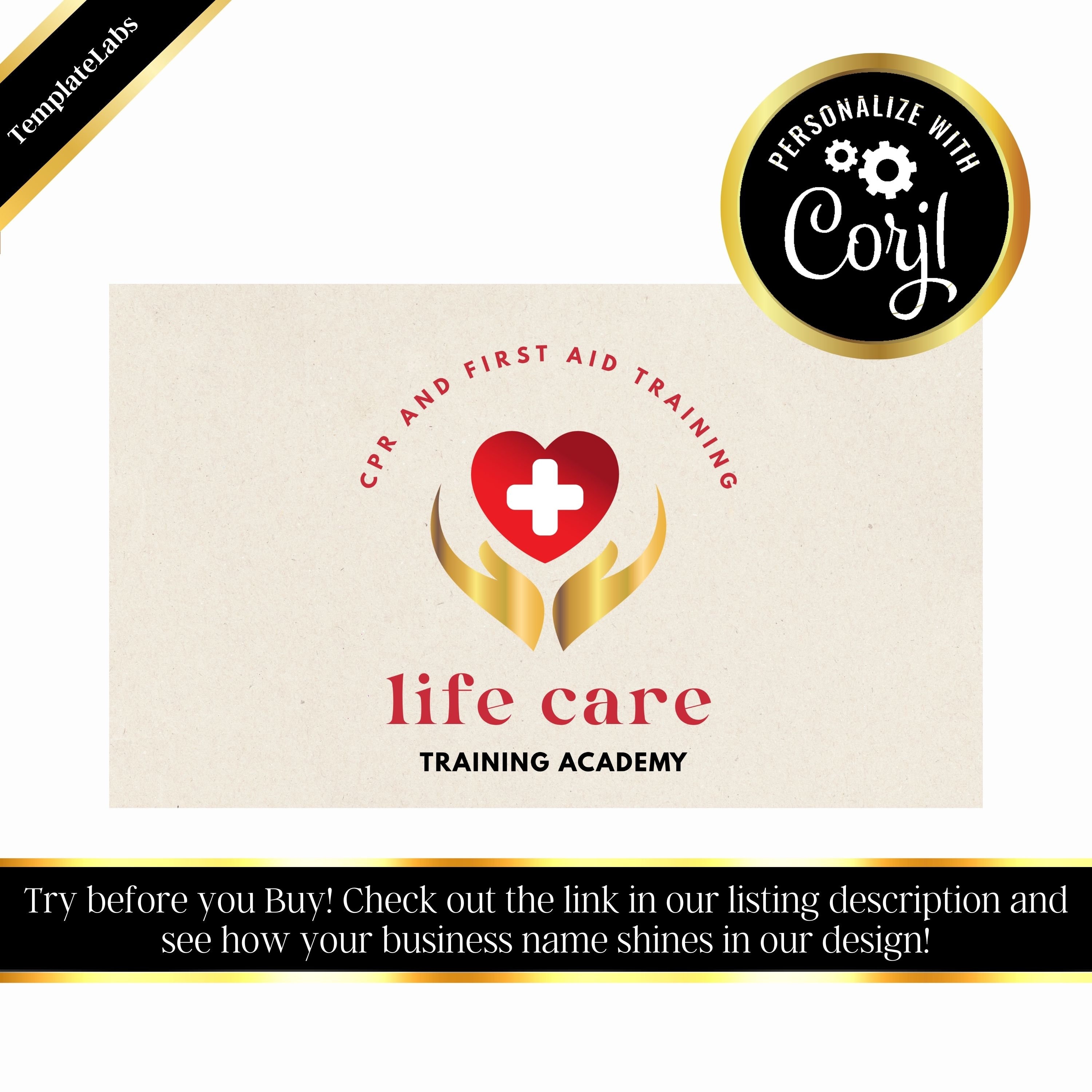 CPR Logo, First Aid Logo, CPR Instructor Logo, Heart Logo Design ...