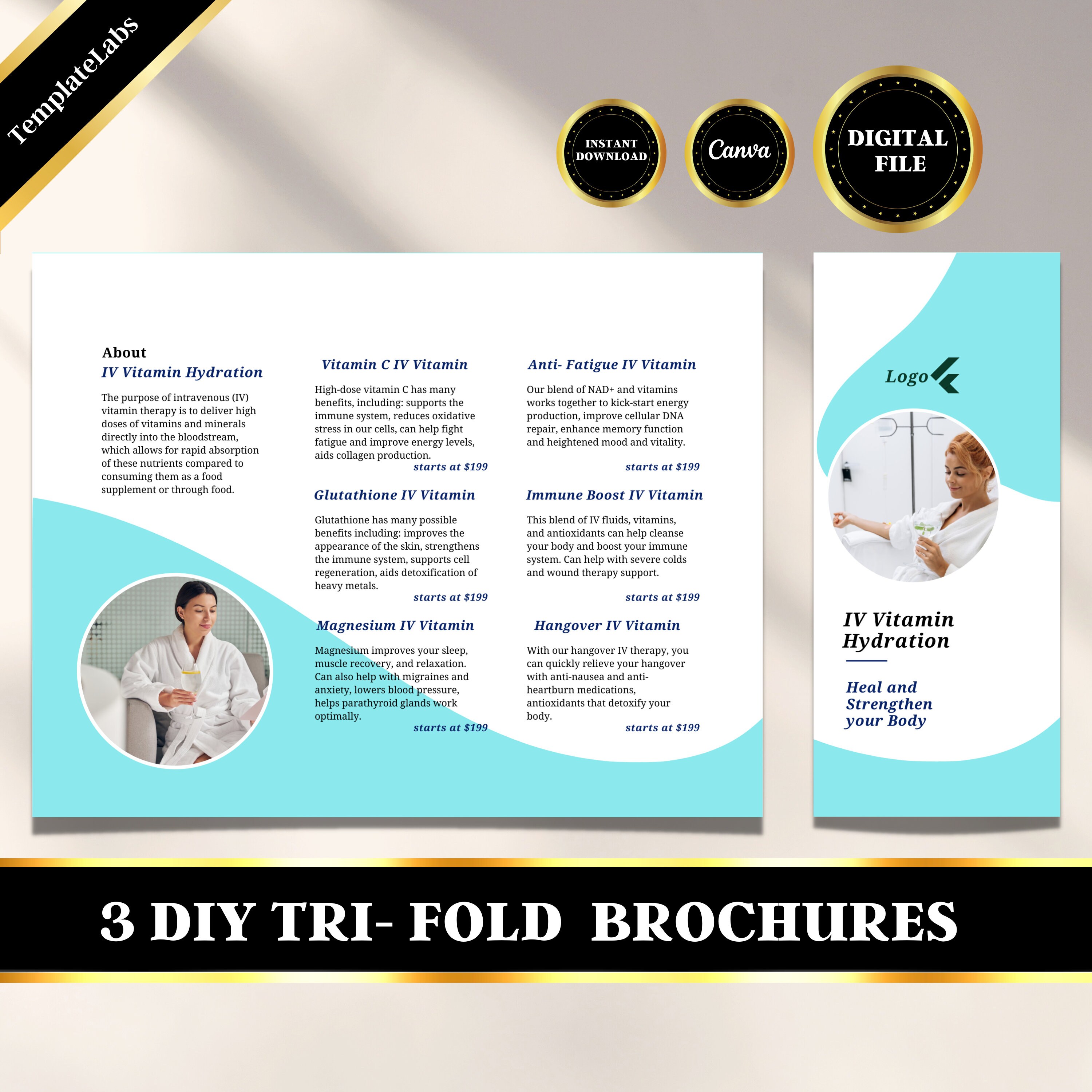 IV Vitamin Therapy Marketing, IV Drip Business, DIY Template, Iv ...