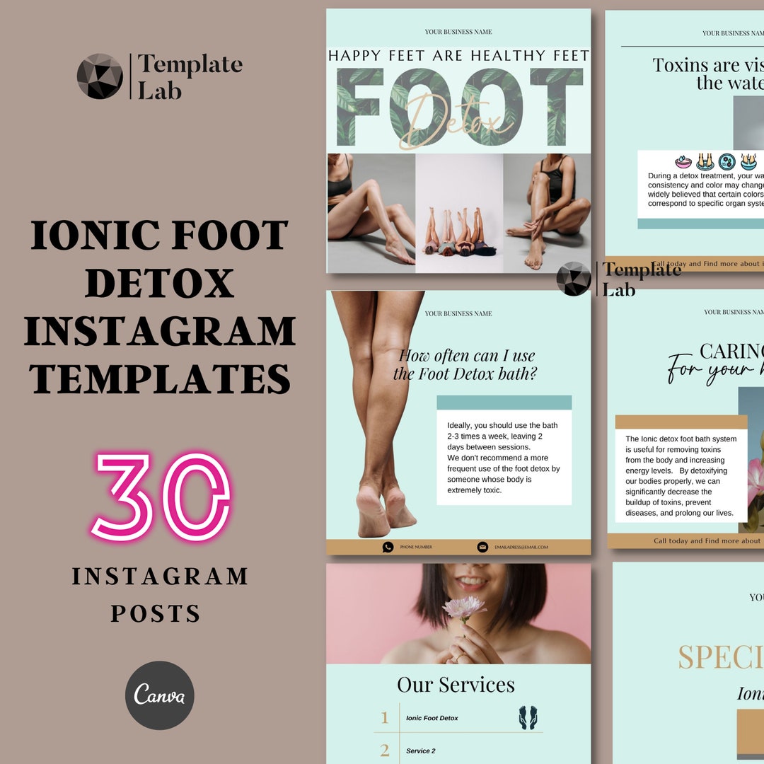 Foot Detox Flyer Ionic Foot Detox Feet Detox Flyer Foot - Etsy