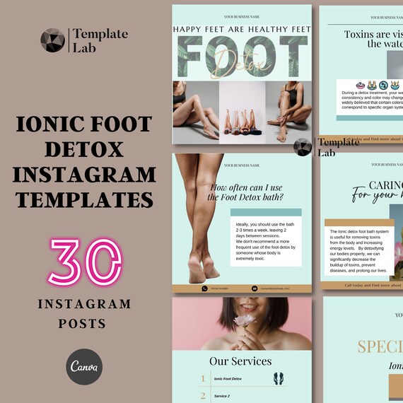 Foot Detox Flyer Ionic Foot Detox Feet Detox Flyer Foot - Etsy