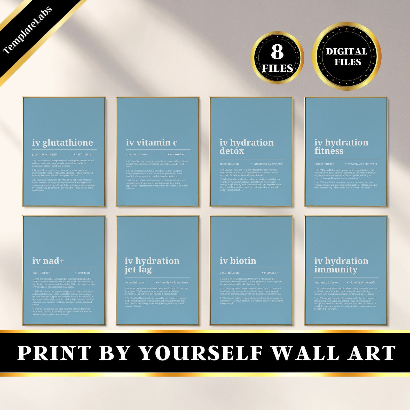 IV Therapy Poster, IV Hydration Poster, IV Infusion, Iv Drip Therapy ...