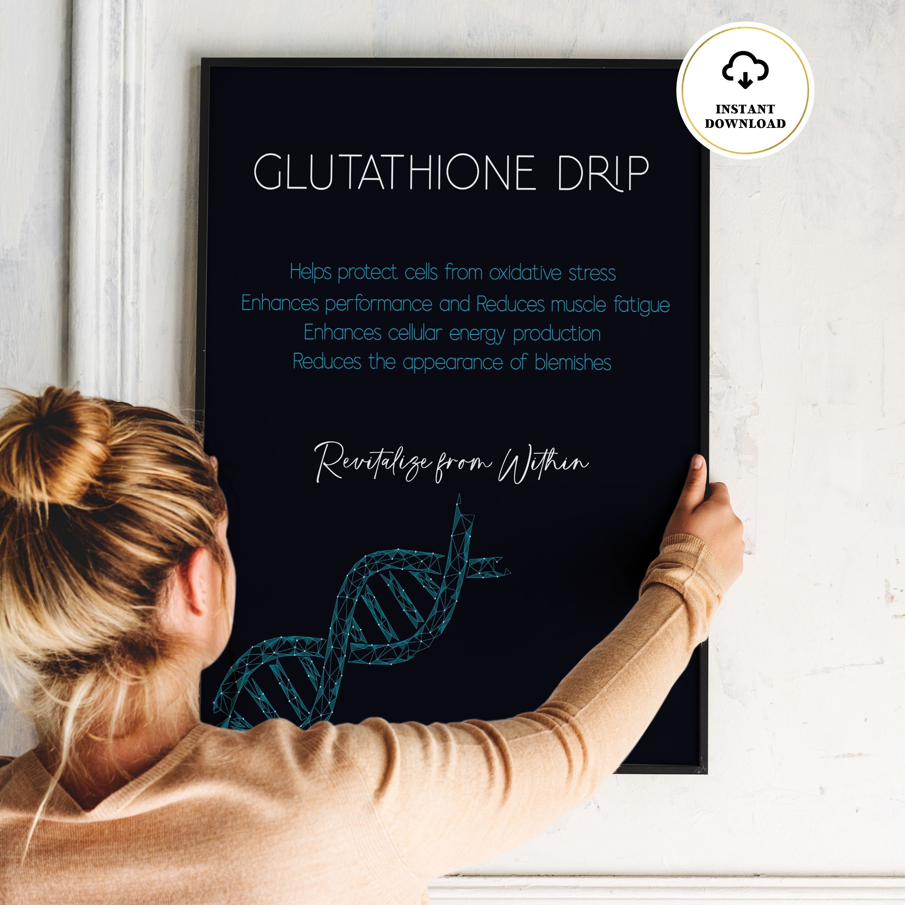 IV Therapy Posters, Iv Posters Printable, IV Vitamin Therapy, IV ...