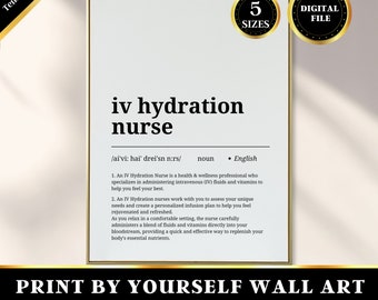IV Therapy Poster, IV Hydration Poster, IV Infusion, Iv Drip Therapy ...