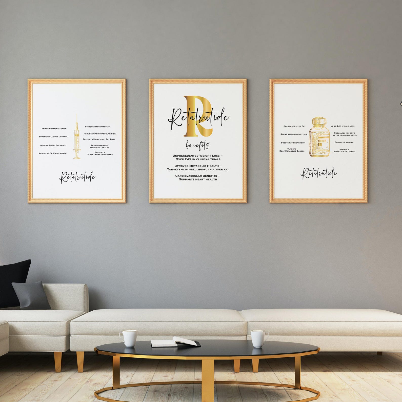 Retatrutide Poster, Weight Loss Poster, GLP1 Poster, Peptide Poster ...