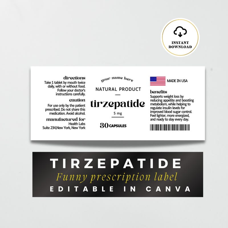 Funny Prescription Labels - Etsy