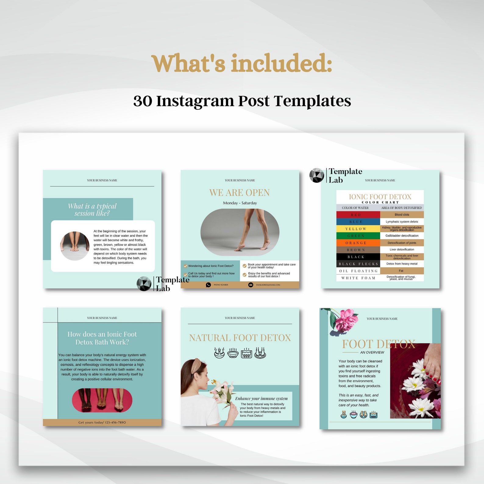 Foot Detox Flyer Ionic Foot Detox Feet Detox Flyer Foot - Etsy