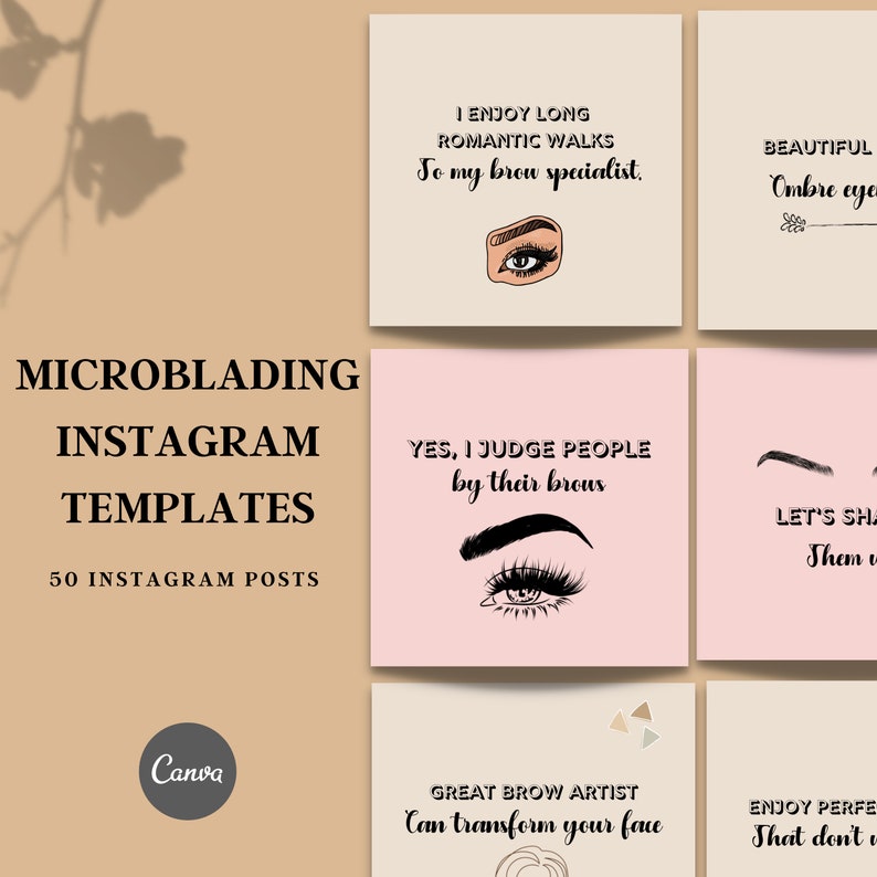 Microblading Instagram Post Microblading Flyer Template - Etsy