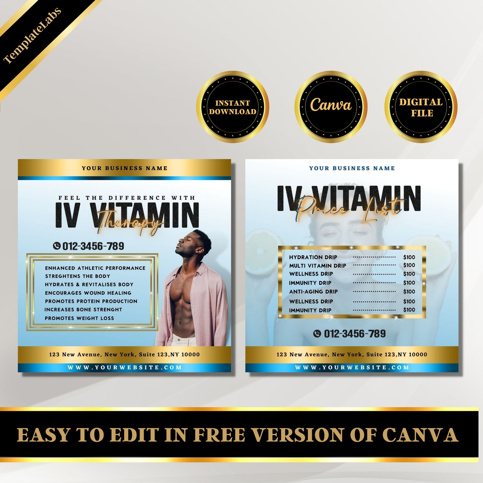 IV Hydration Social Media IV Vitamin Therapy Marketing IV - Etsy