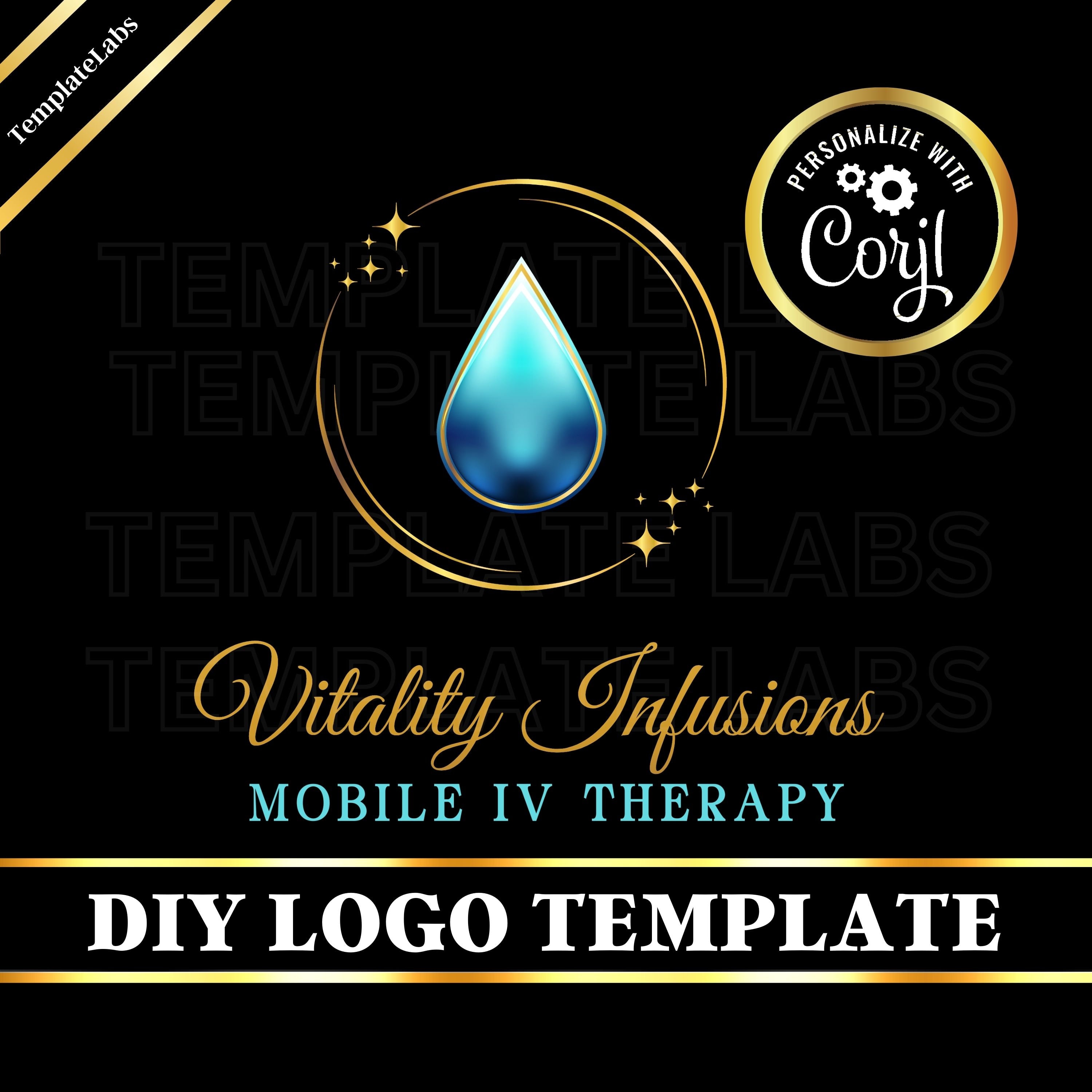 IV Hydration Logo, IV Therapy Logo, Iv Drip Business, Iv Infusion ...