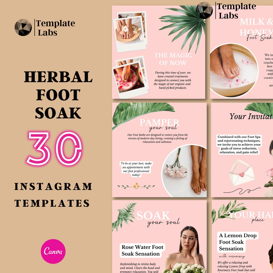 Foot Soak, Foot Detox Flyer, Foot Spa, Instagram Posts, Instagram ...