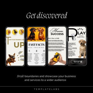 Dog Training Social Media, Dog Training Template, Dog Trainer, Dog ...