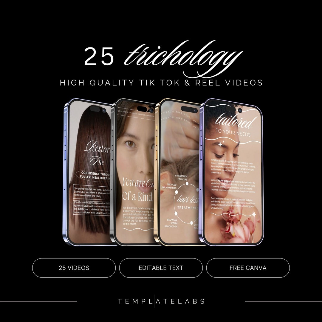 Trichology Templates, Trichology Flyers, Hair Loss Template ...