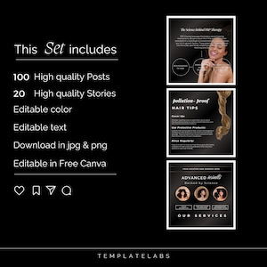 Trichology Templates, Trichology Instagram Posts, Hair Loss Template ...