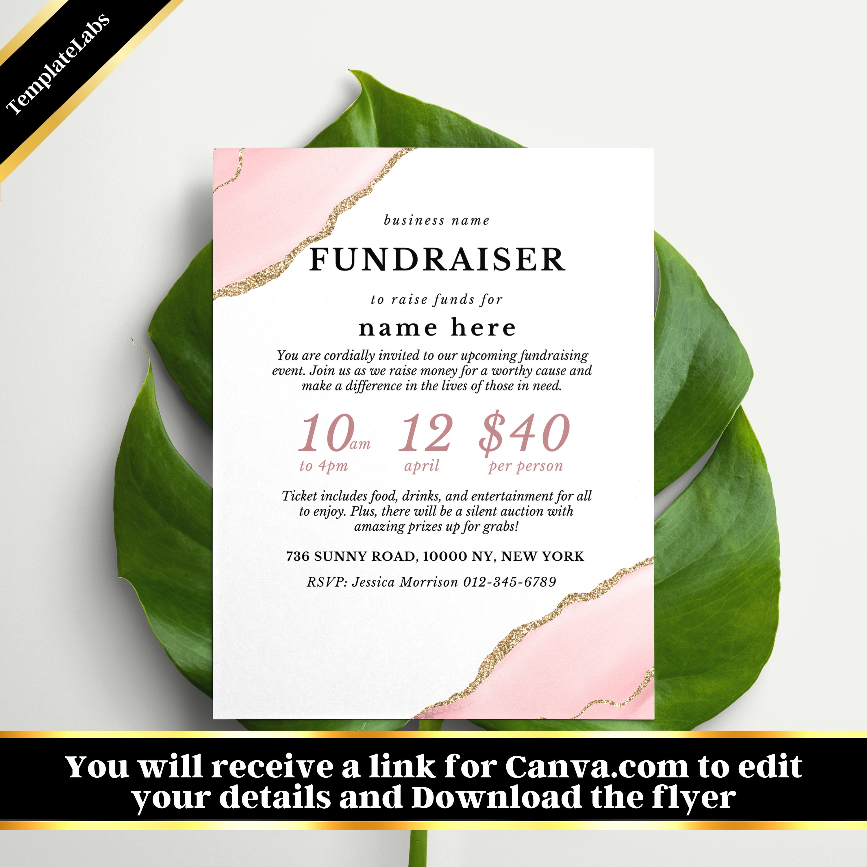 Fundraiser Flyer, Charity Invitation, Fundraising Flyer, Fundraising ...