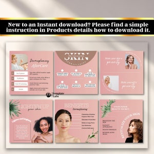 Dermaplane Flyer, Dermaplaning, Instagram Post, Social Media Templates ...