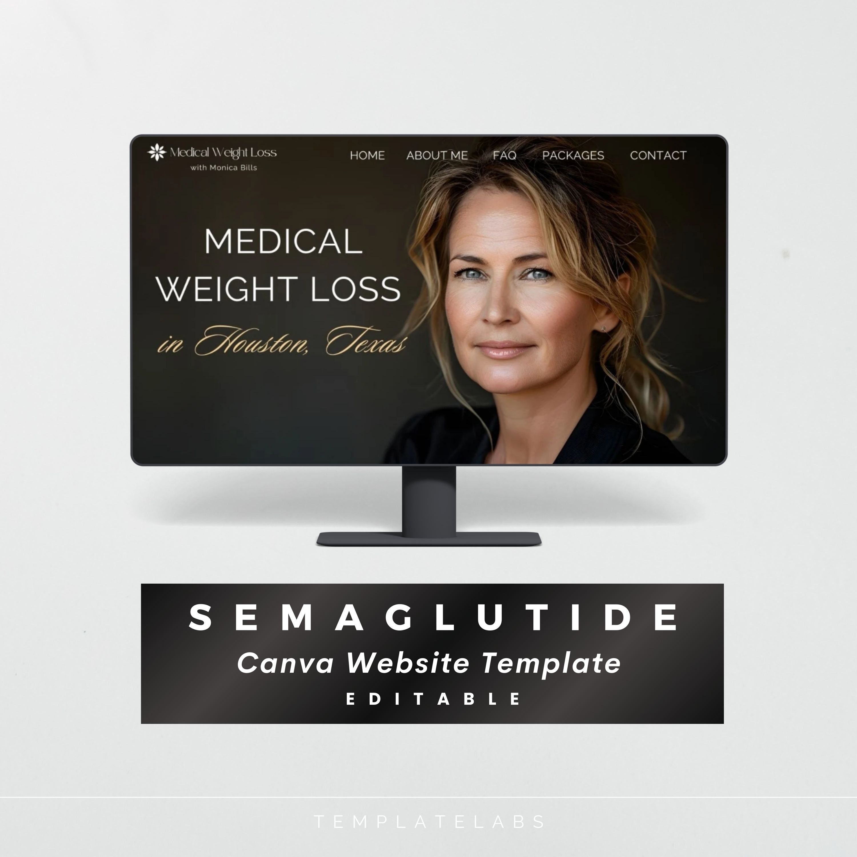 Weight Loss Clinic, Website Template Canva, Weight Management, Wellness ...