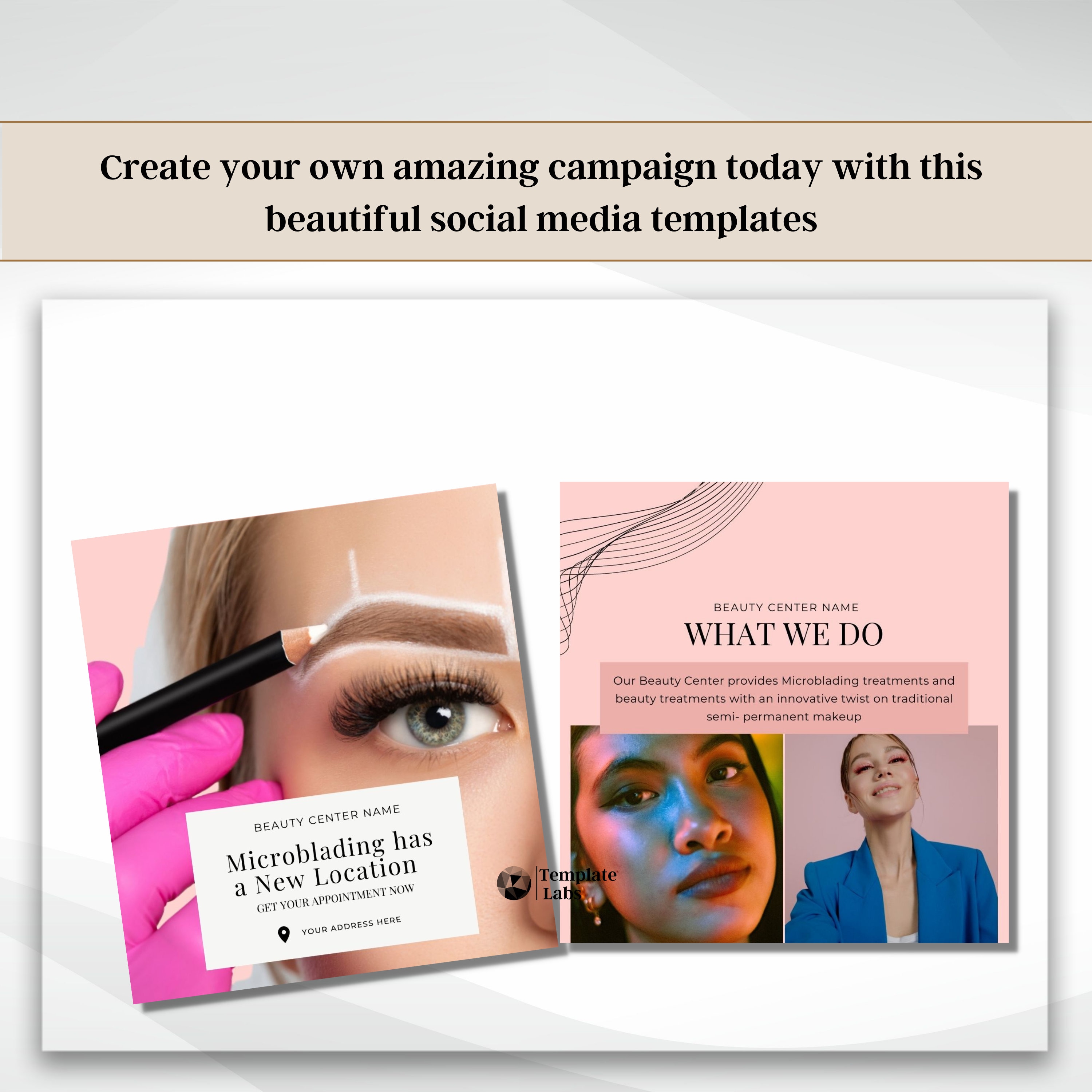 Microblading Instagram Post Microblading Flyer Template | Etsy