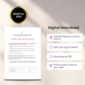 Permanent Jewelry Template, Waiver Permanent Jewelry, Consent Forms ...