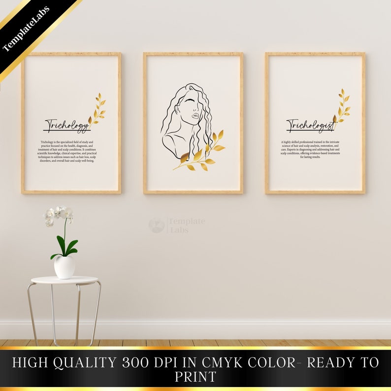 Trichology, Hair Loss Treatment Specialist, Scalp Treatment Wall Art ...