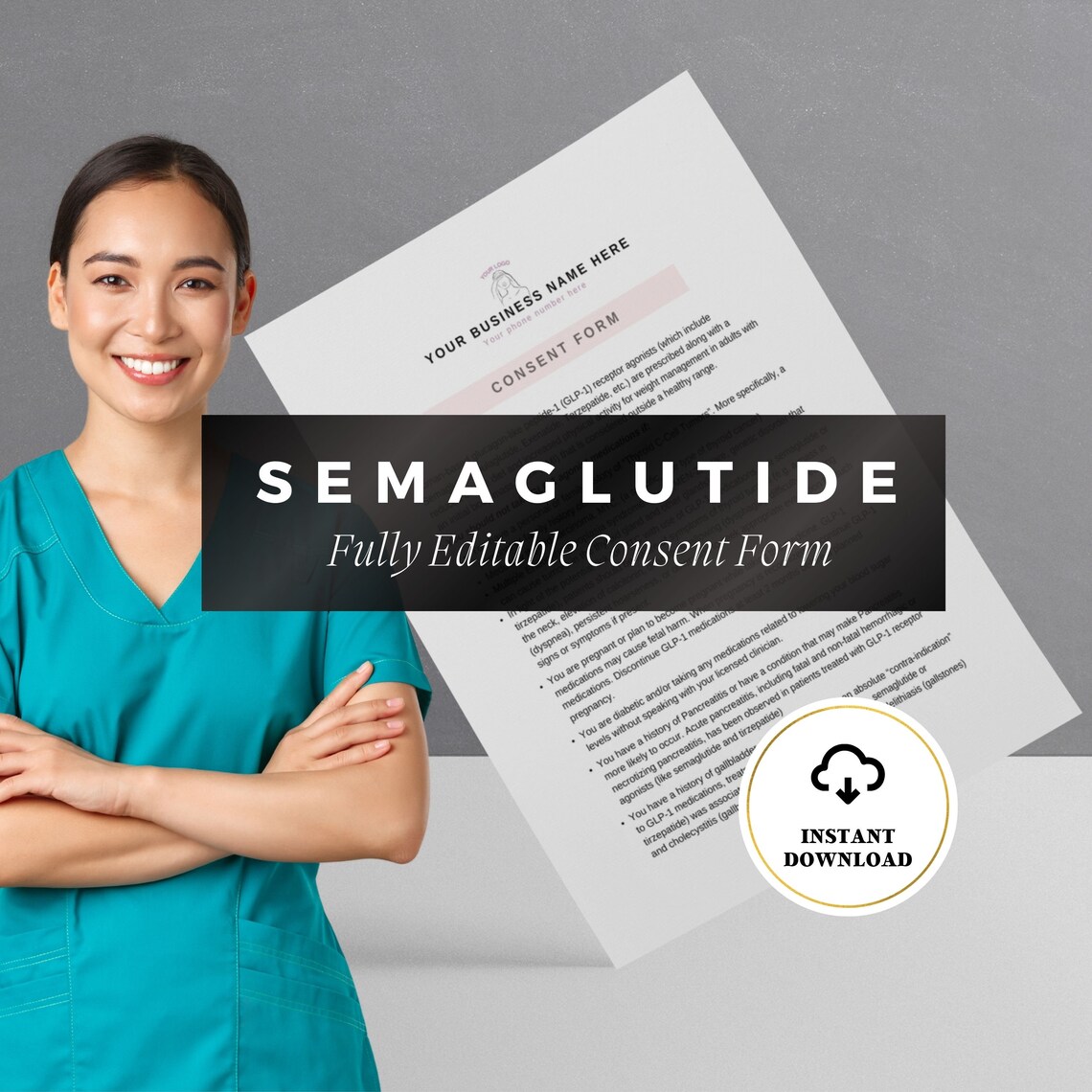 Weight Management, Client Intake Form, Printable Form, Canva Template ...
