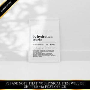 IV Therapy Poster, IV Hydration Poster, IV Infusion, Iv Drip Therapy ...